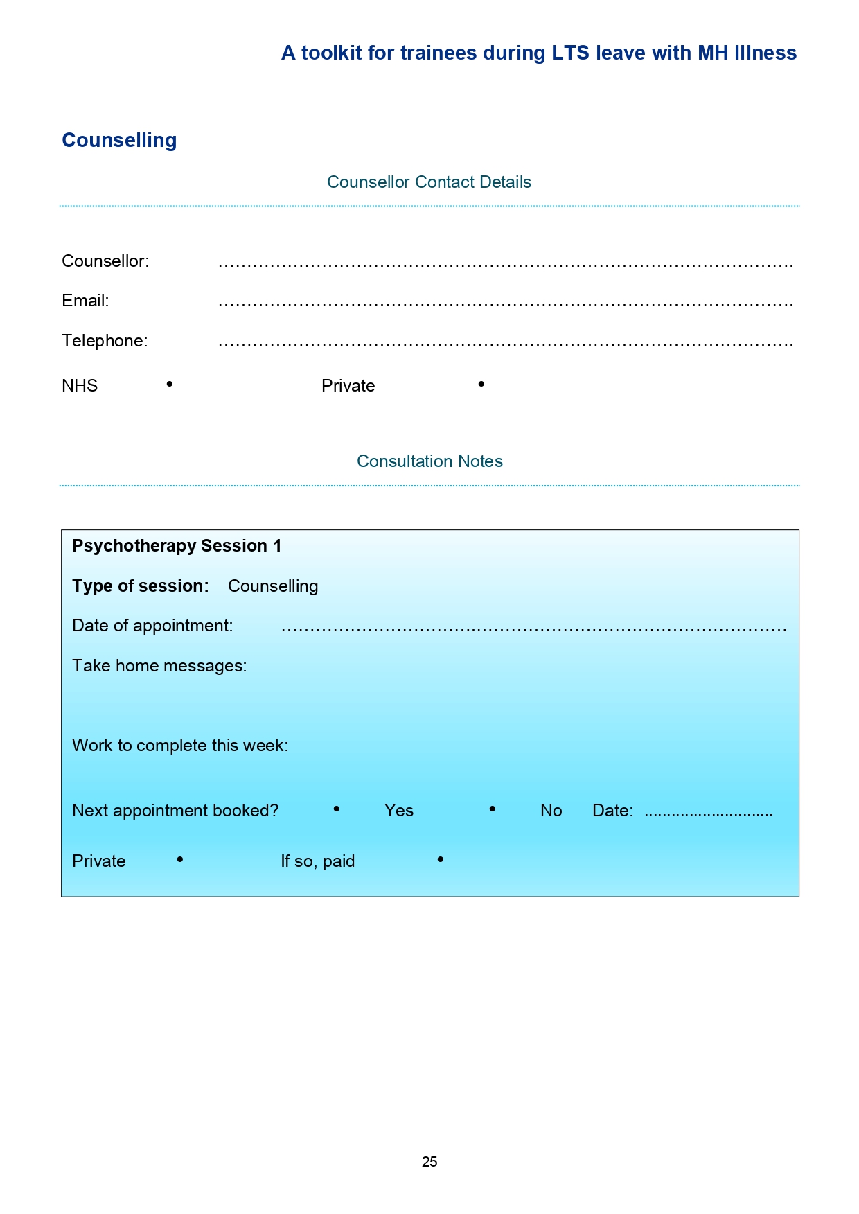 Lead Employer - MWL | NHSE Mental Health Toolkit